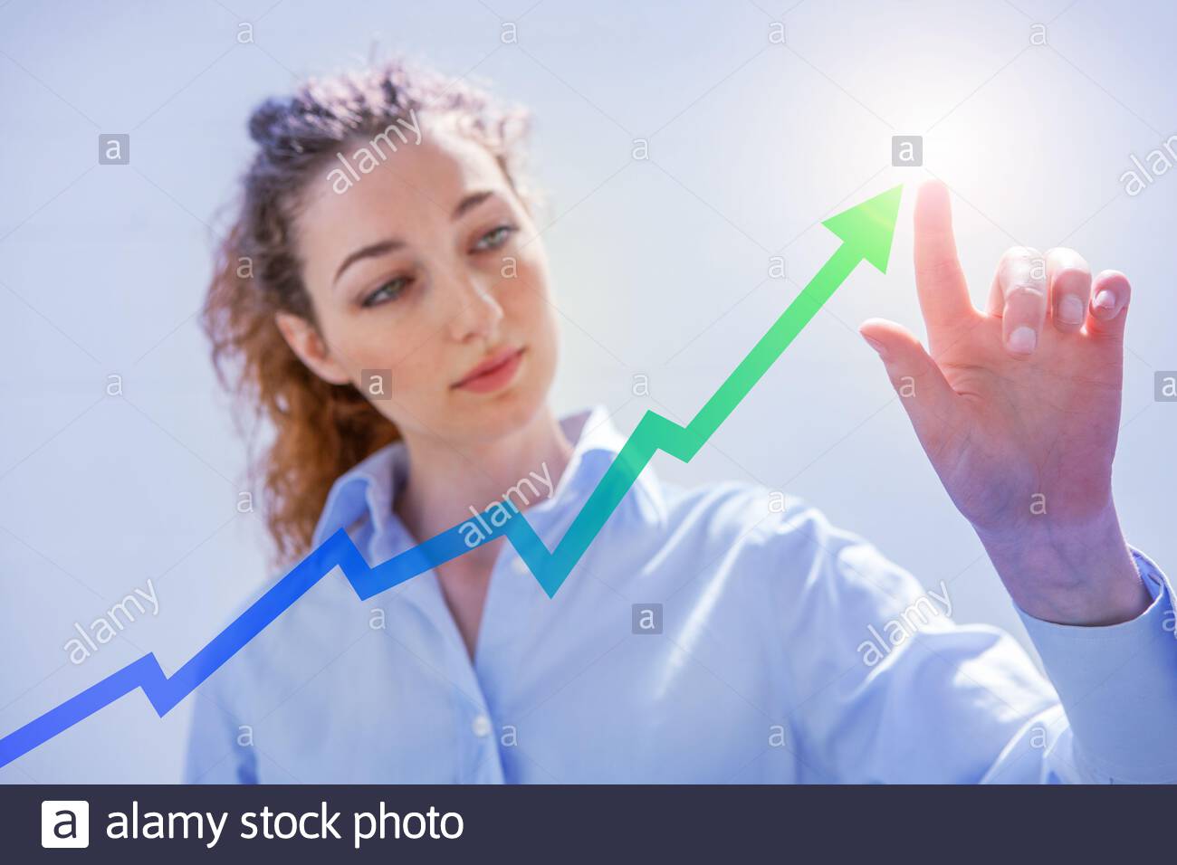Graph Arrow Going Up High Resolution Stock Photography and Images - Alamy