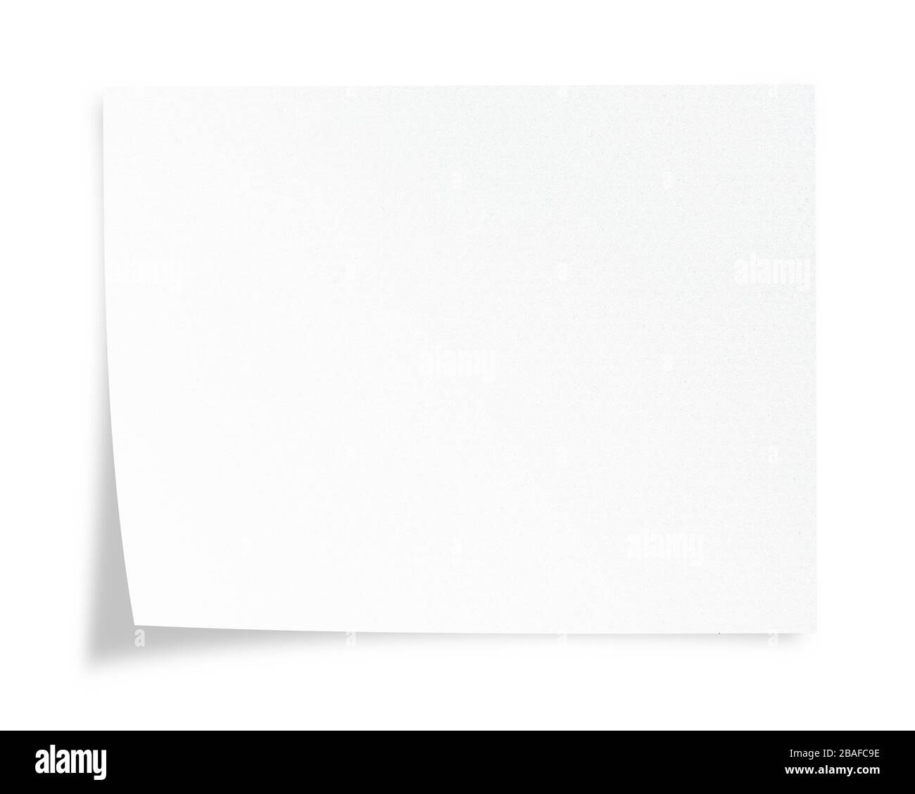 White Paper sheet background - isolated on white Stock Photo - Alamy