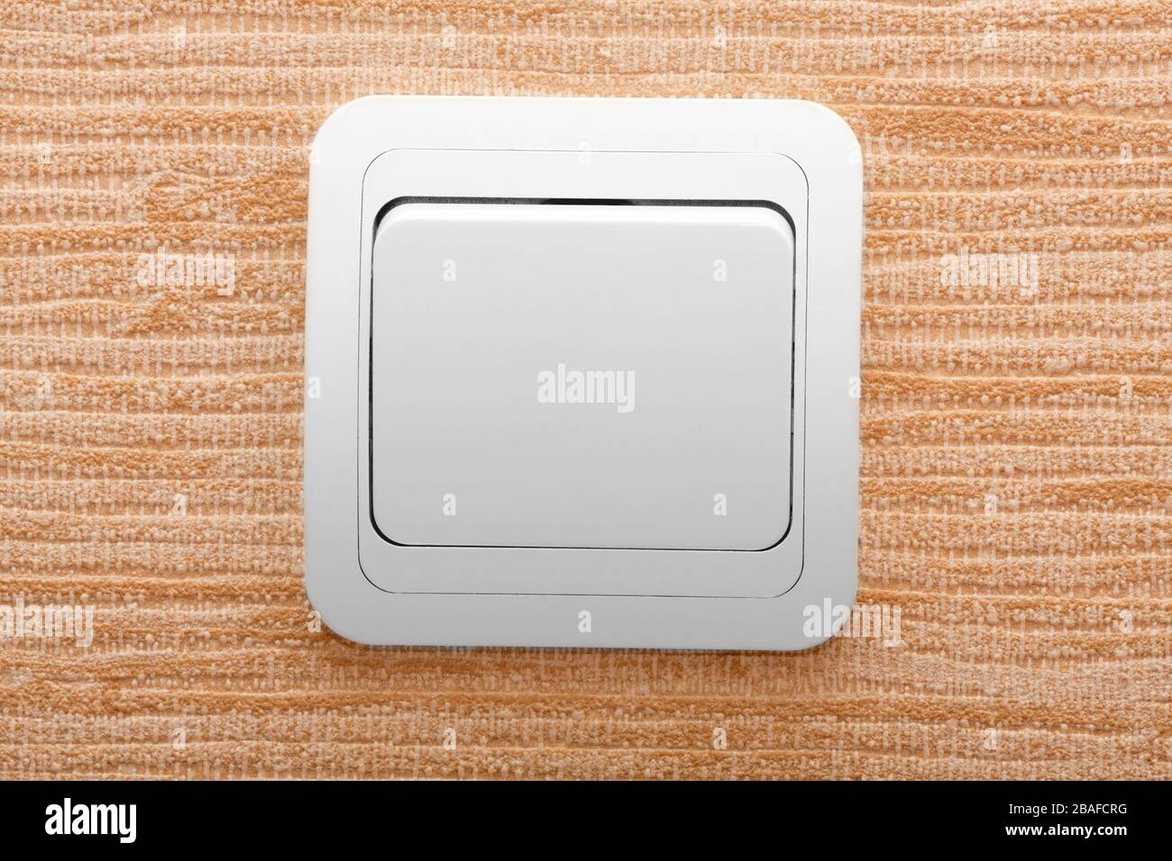 single switch mounted on room wall Stock Photo - Alamy