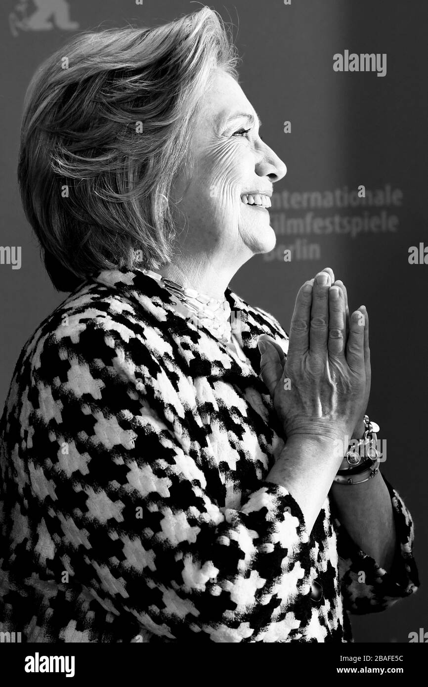 Hillary photocall Black and White Stock Photos & Images - Alamy