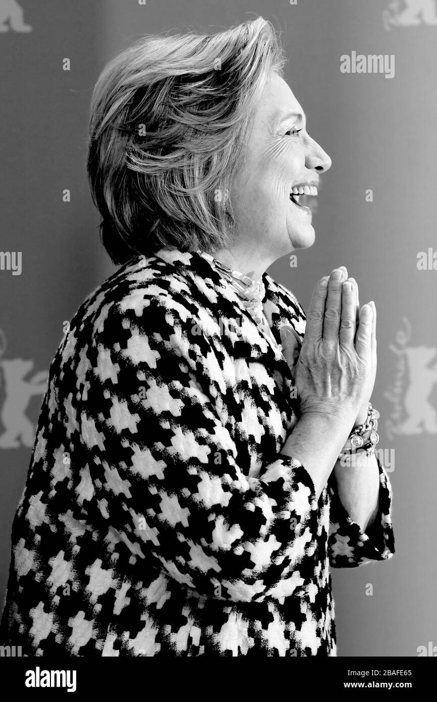 Hillary photocall Black and White Stock Photos & Images - Alamy