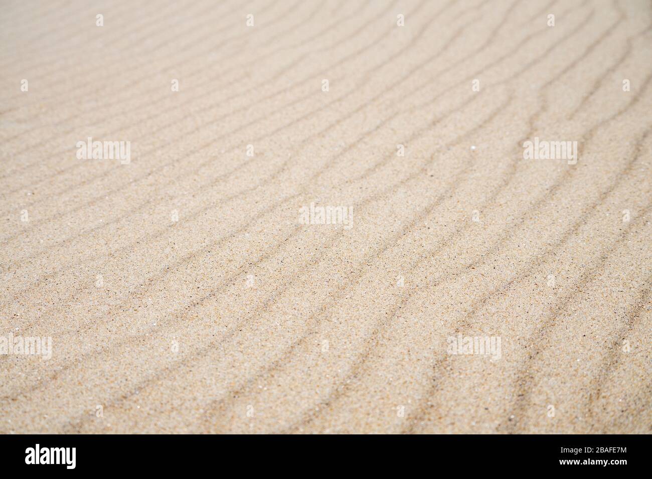 Wave pattern in the sand at the beach with focus on center for ...