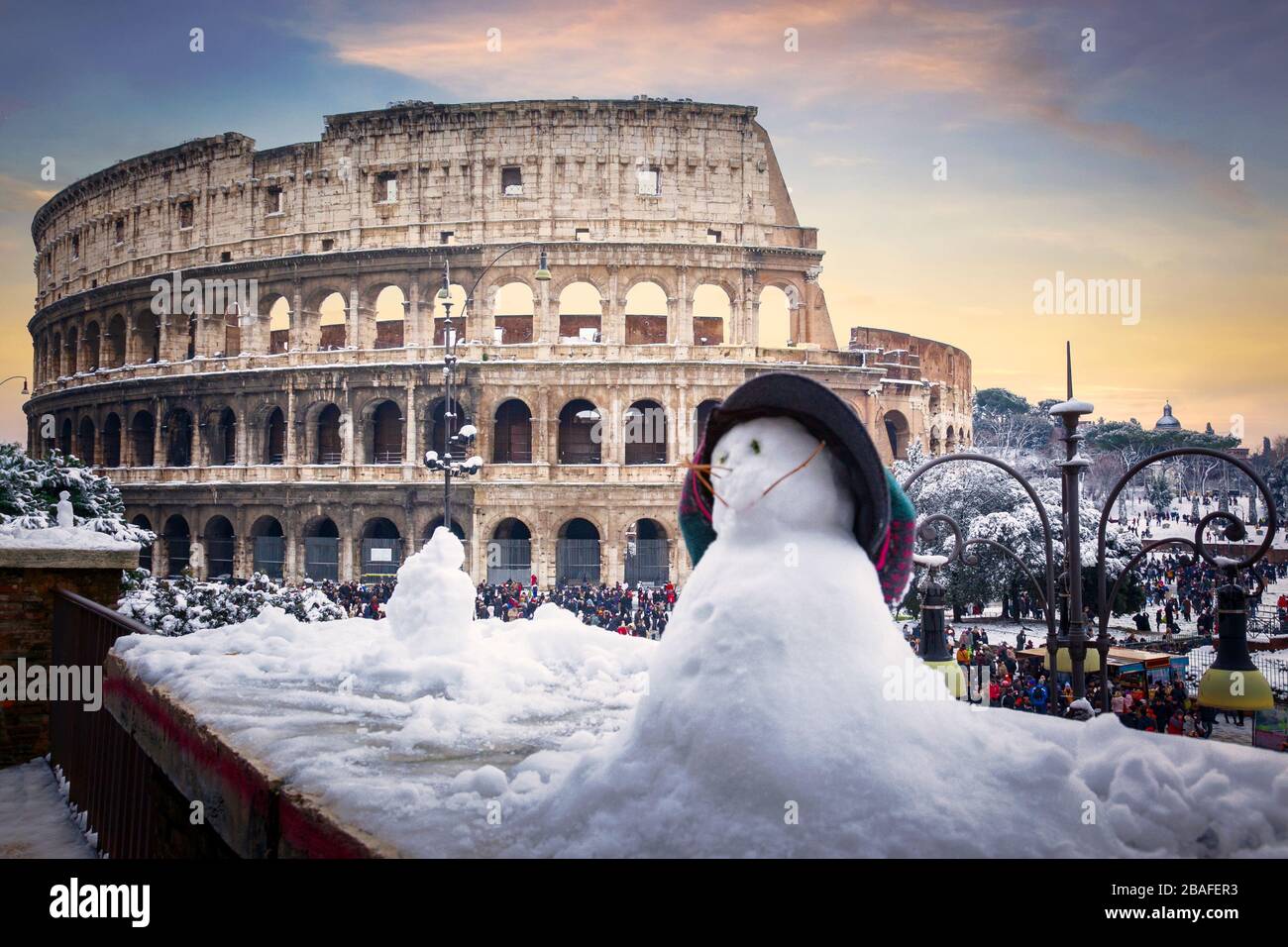 Colosseum Snow High Resolution Stock Photography and Images - Alamy