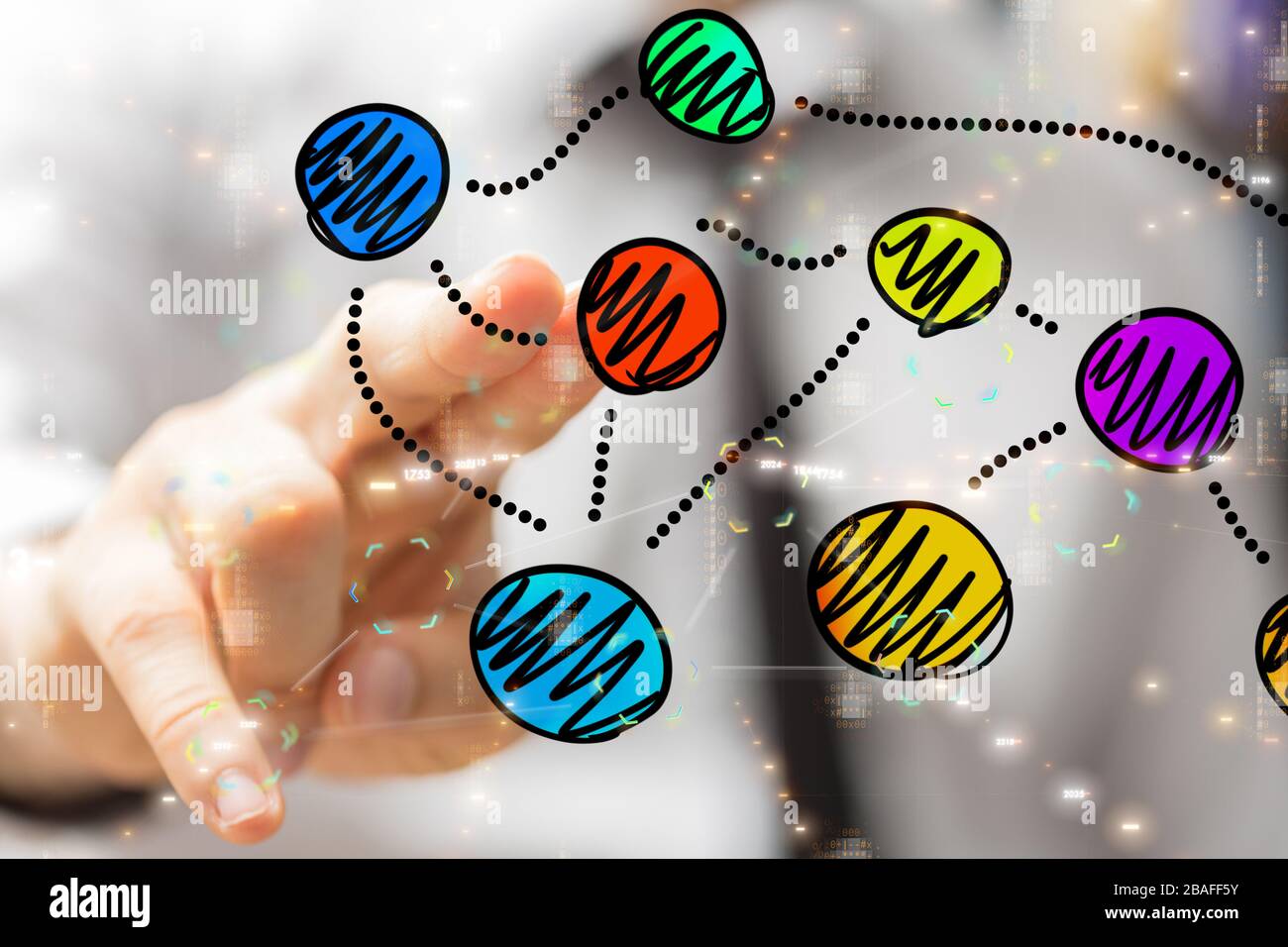 A internet net and data digital concept Stock Photo - Alamy