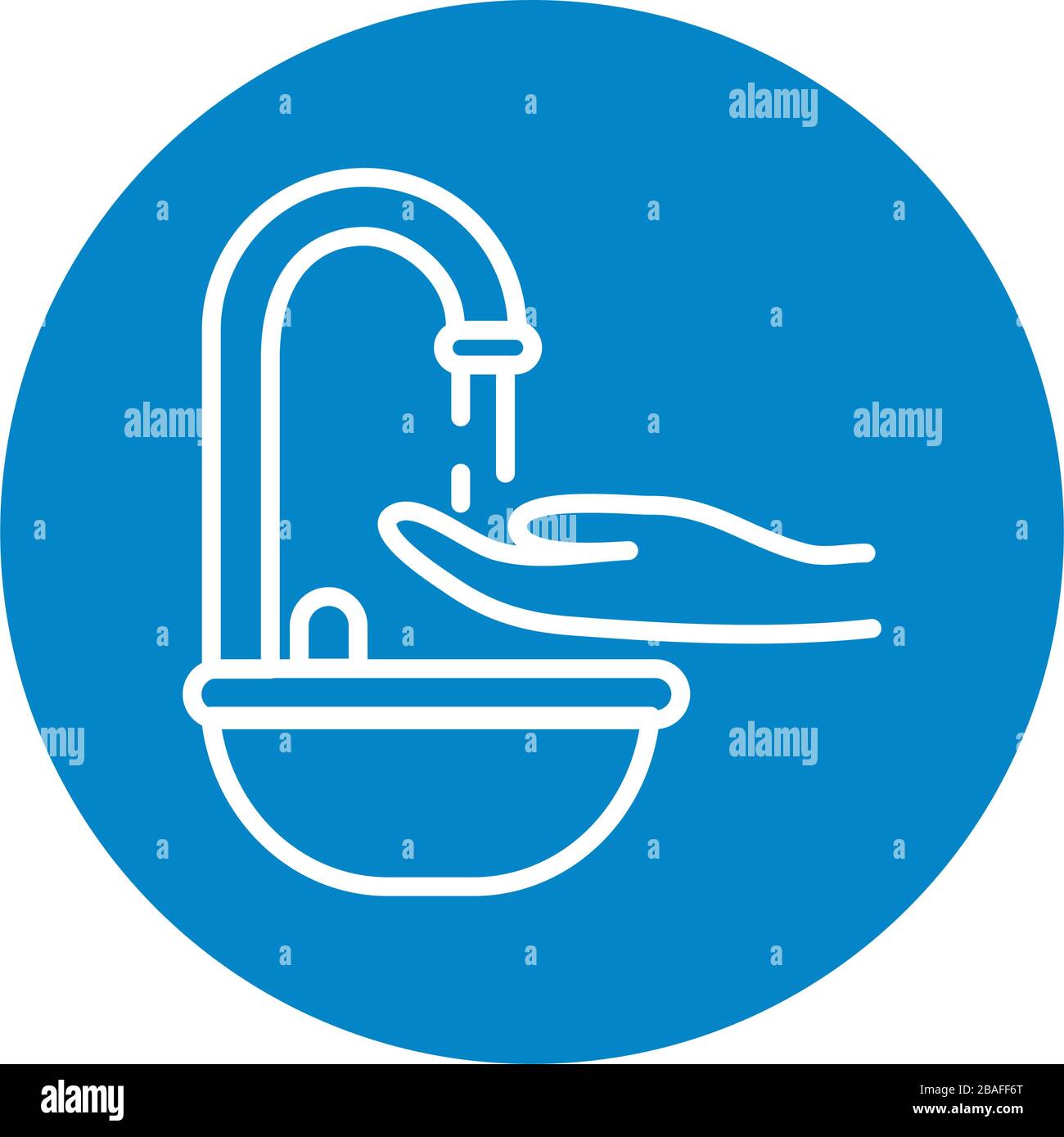 handwashing icon over white background, block style, vector ...