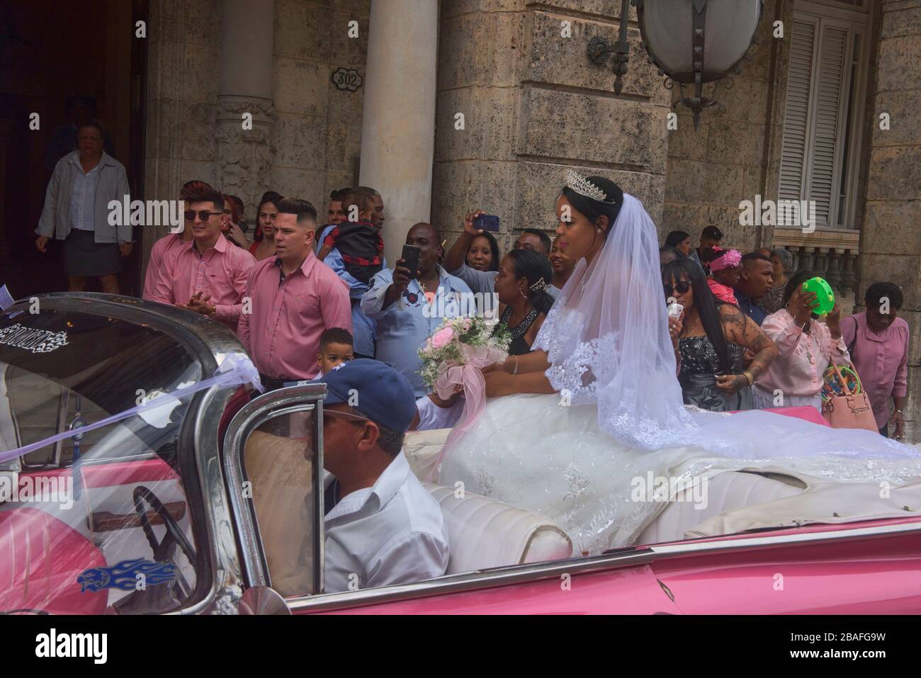 Cuban style wedding, Havana, Cuba Stock Photo - Alamy