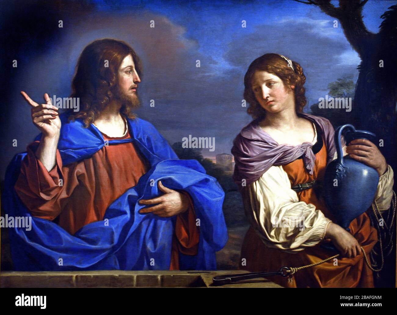 Christ and the Woman of Samaria at the Well 1640 by Giovanni Francesco ...