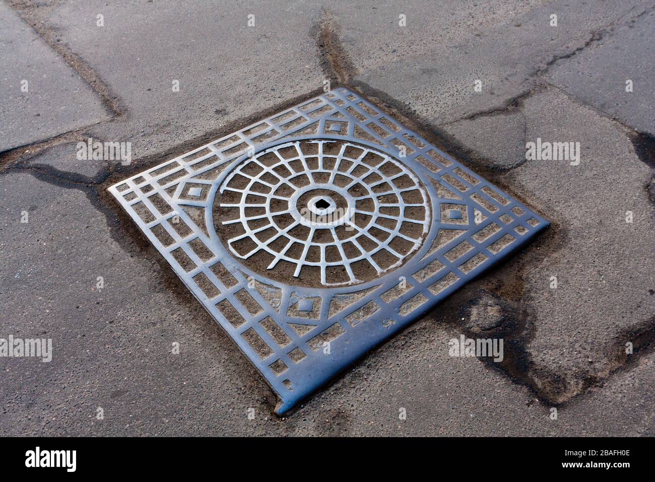 Gas pavement cover hi-res stock photography and images - Alamy