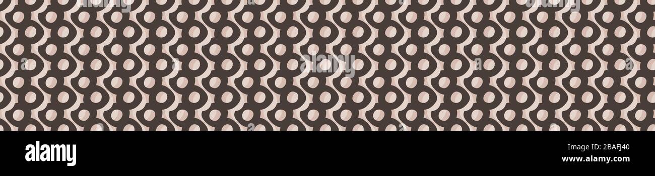 Hand drawn whimsical spotty dots seamless border pattern. Vector wonky ...