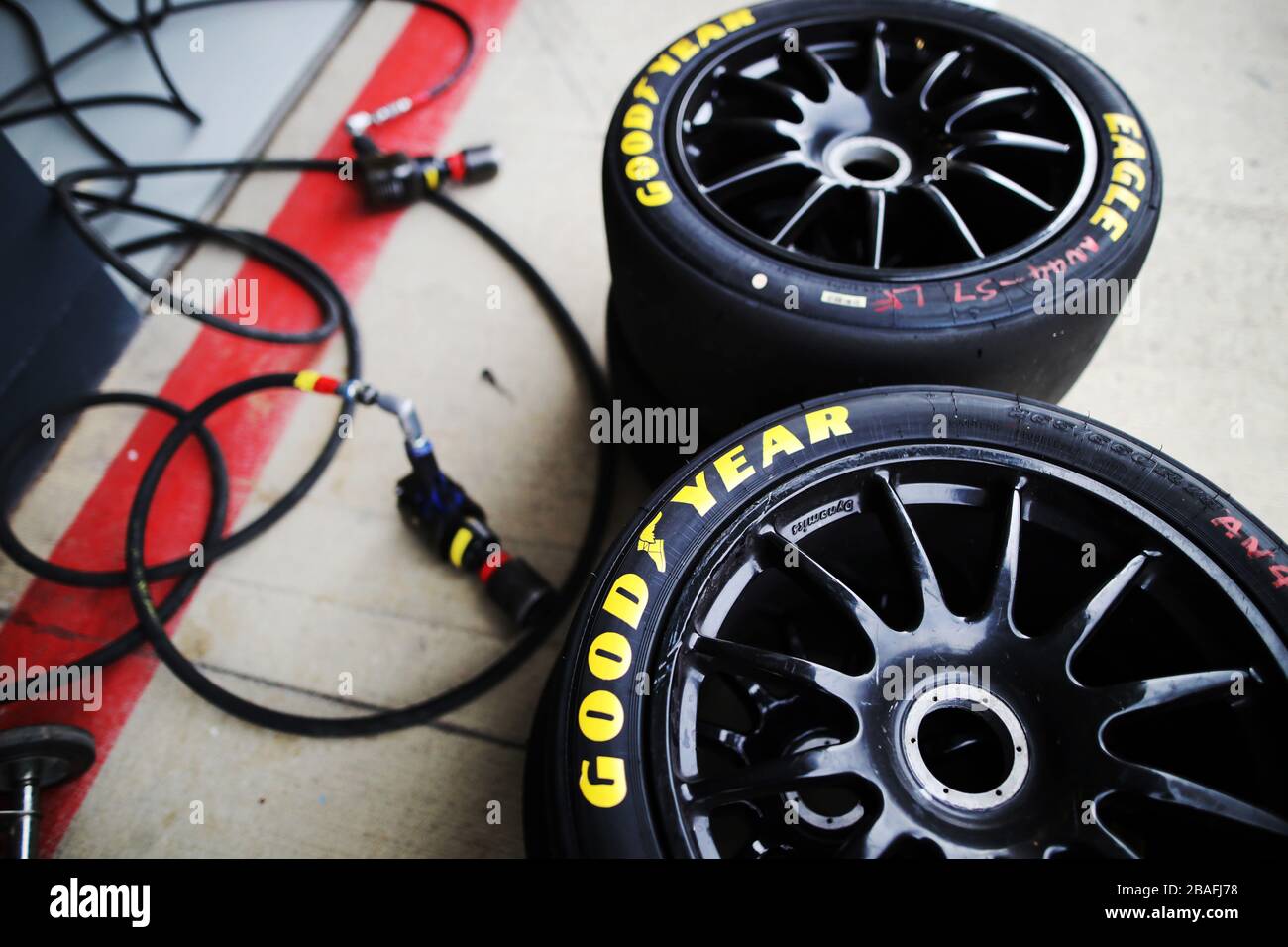 Goodyear Tyres at the Silverstone BTCC Media Day Stock Photo - Alamy