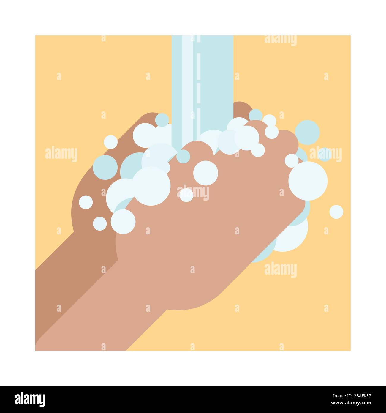 Pure water hand drawn Cut Out Stock Images & Pictures - Alamy