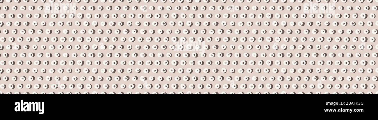 Hand drawn whimsical spotty dots seamless border pattern. Vector wonky ...
