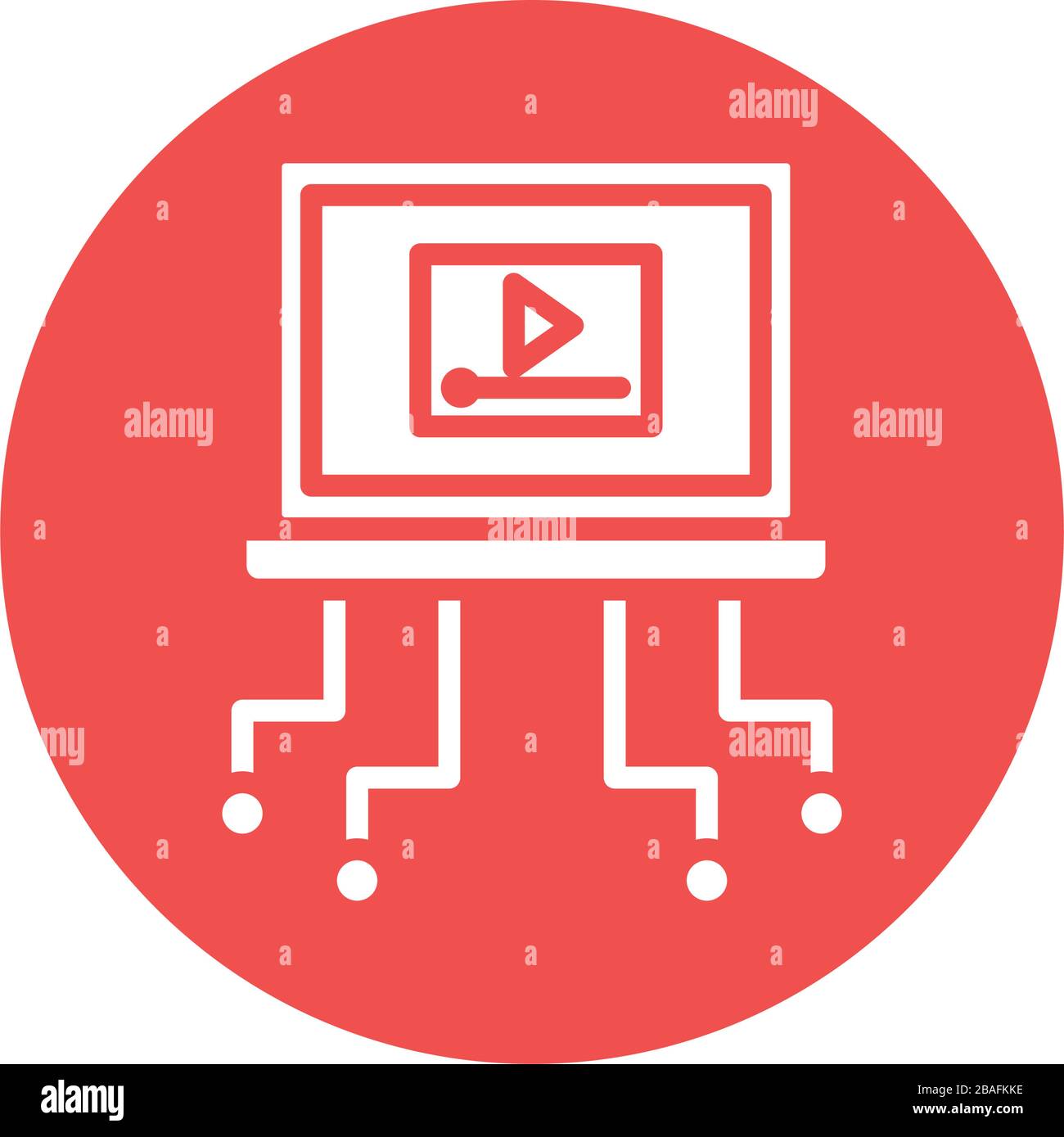 Online courses learning in laptop Stock Vector Images - Alamy