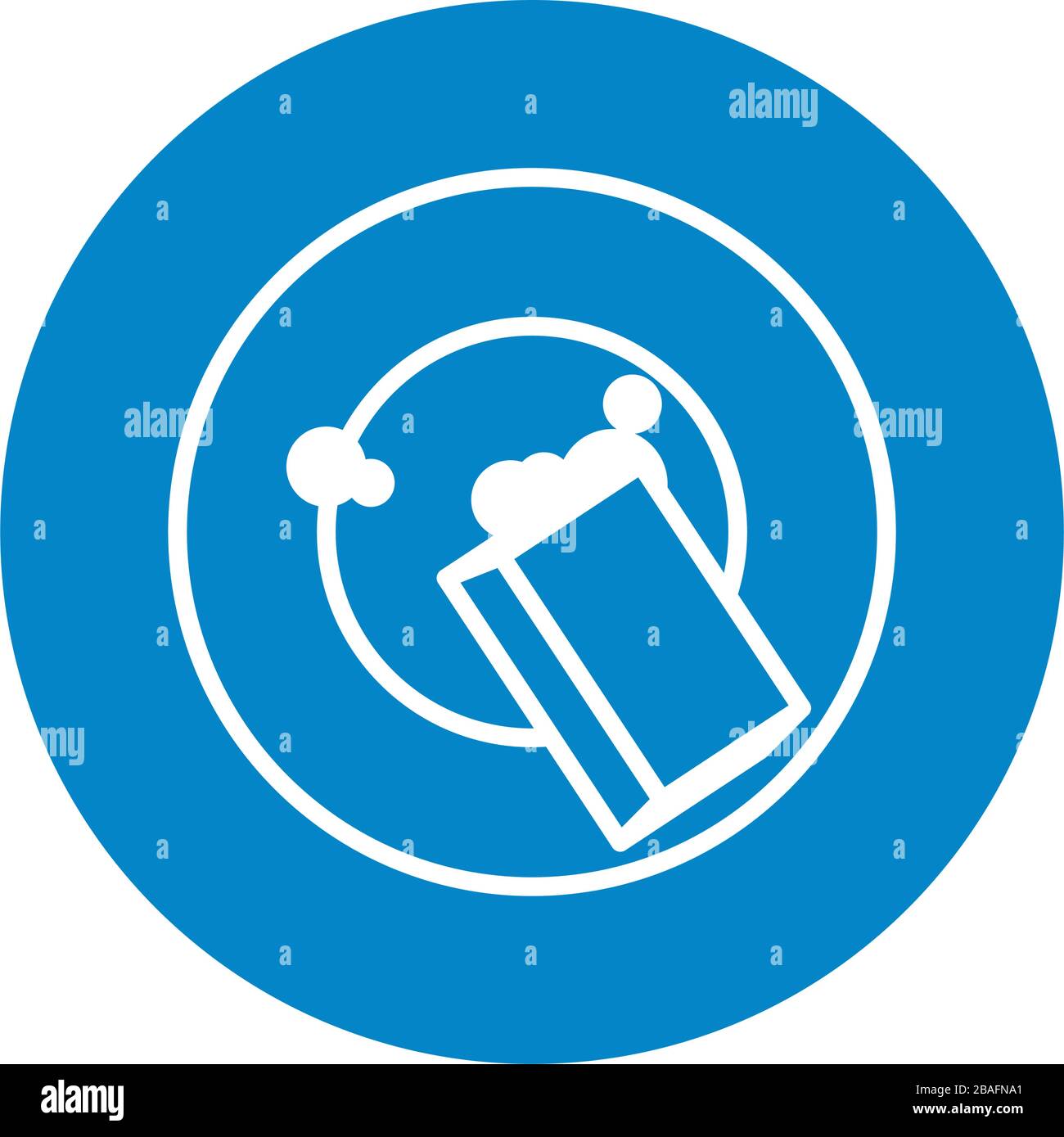dish washing symbol icon over white background, block style, vector ...