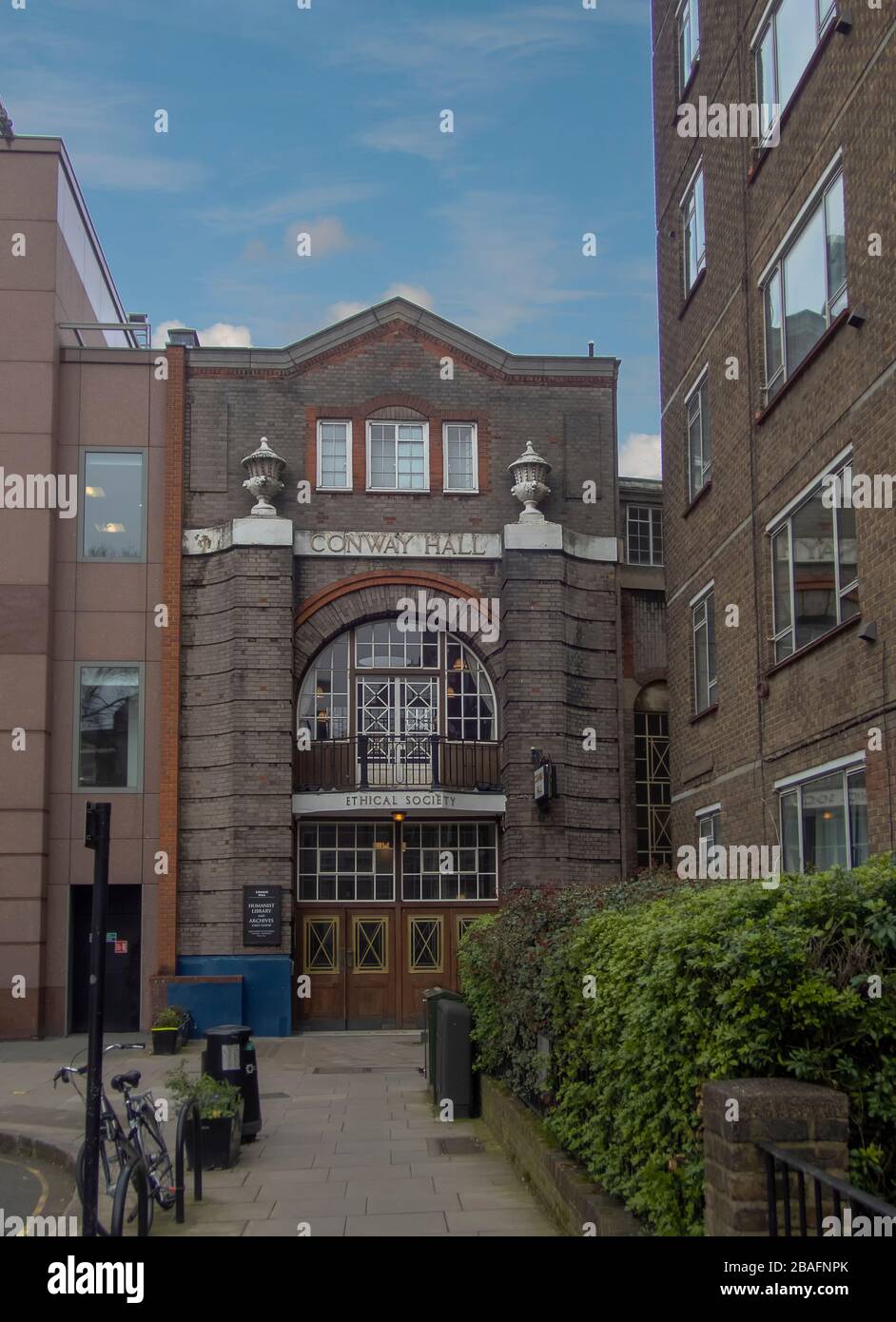 Conway Hall in Red Lion Square, London is the home of the Ethical ...