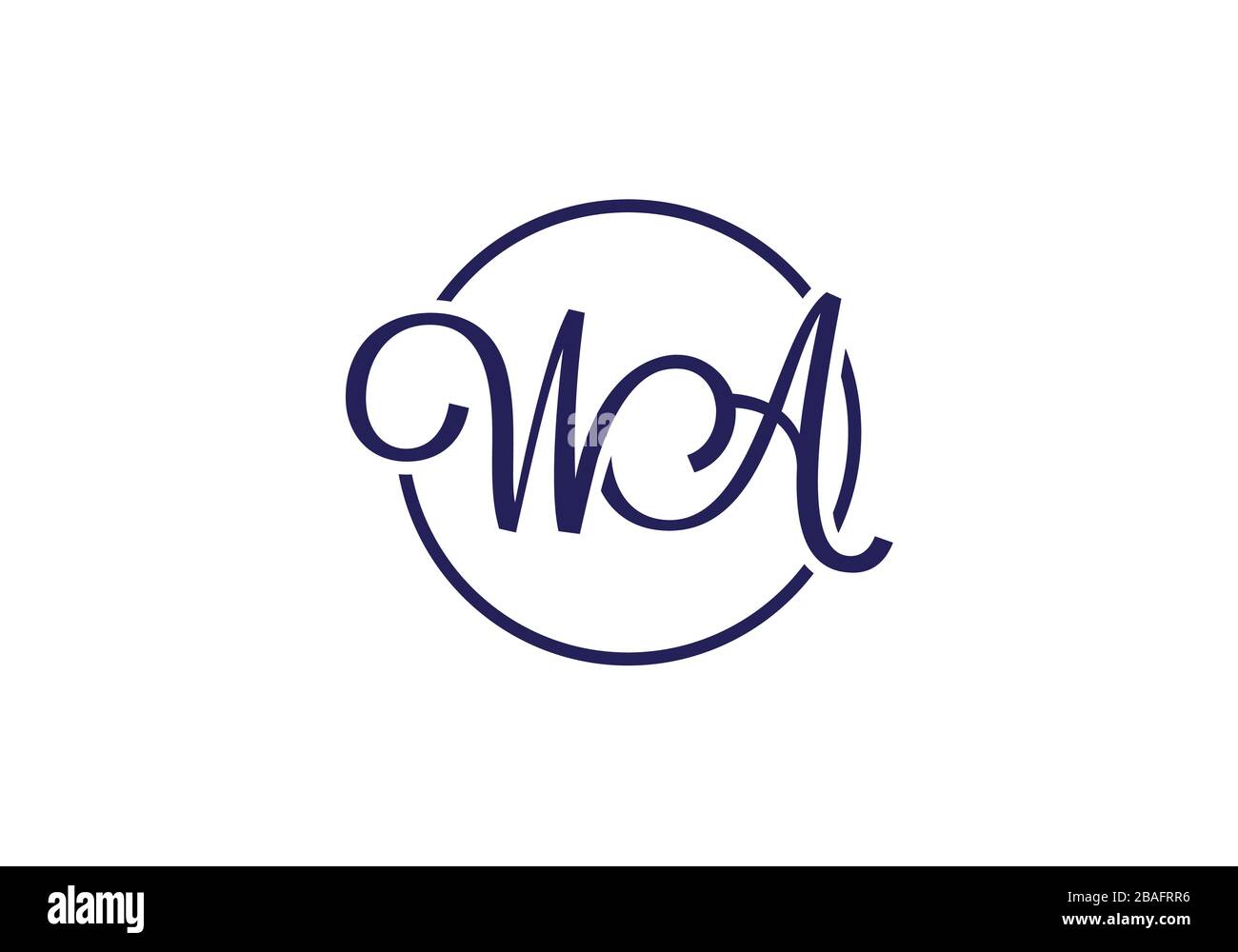 W A, WA Initial Letter Logo design vector template, Graphic Alphabet ...