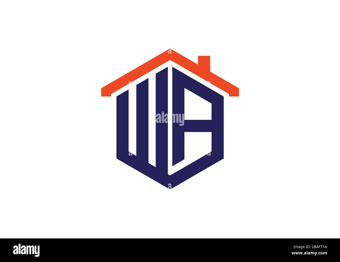 W A, WA Initial Letter Logo design vector template, Graphic Alphabet ...
