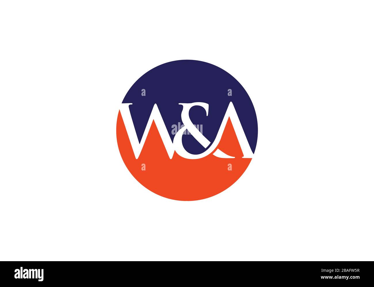 W A, WA Initial Letter Logo design vector template, Graphic Alphabet ...