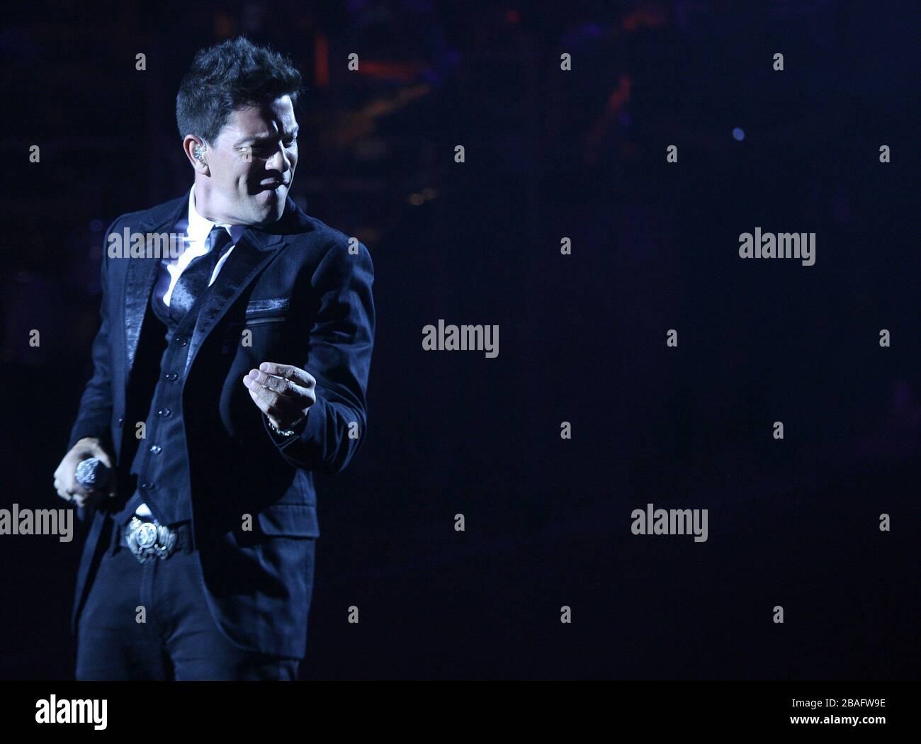 Yahir Othón Parra durante su concierto en el palenque de la Feria de ...