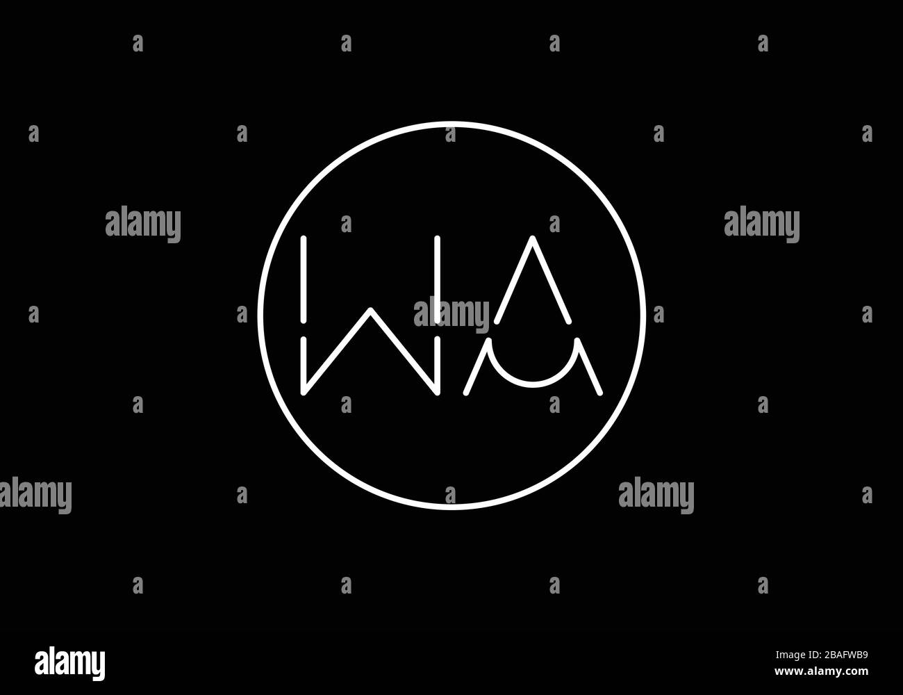 Wa logo hi-res stock photography and images - Alamy