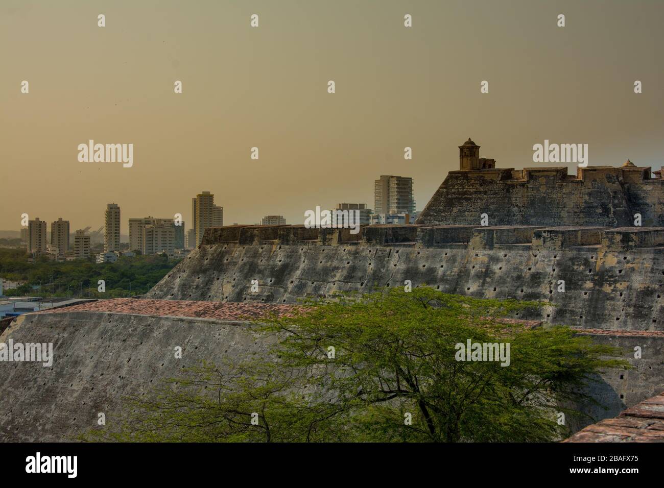 Military Castle of Colonial times Stock Photo - Alamy