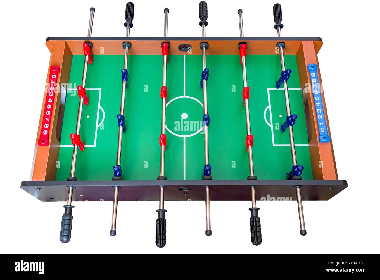 Football game table isolated over white background Stock Photo - Alamy