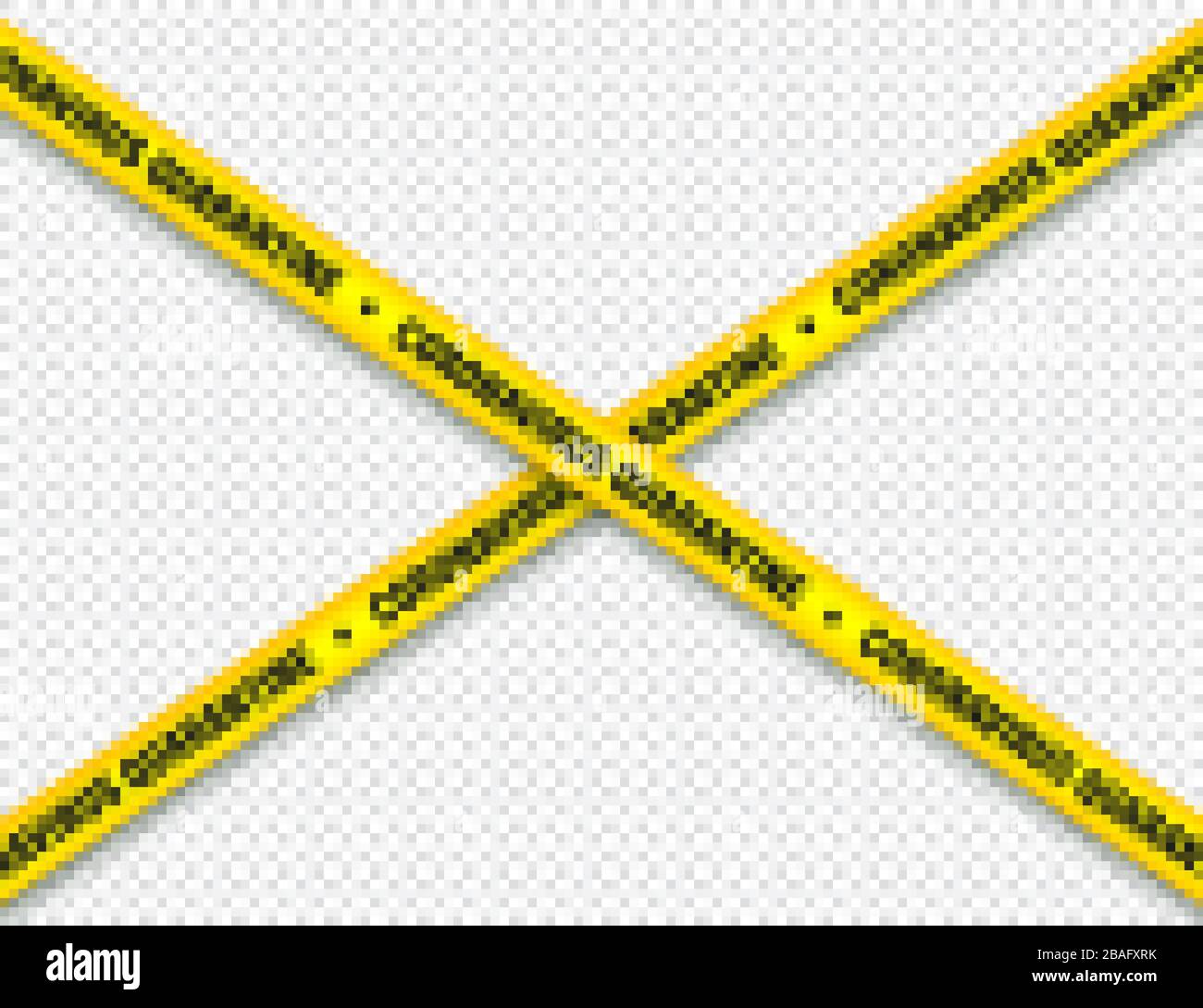 Quarantine zone warning tape. Novel coronavirus outbreak. Global ...