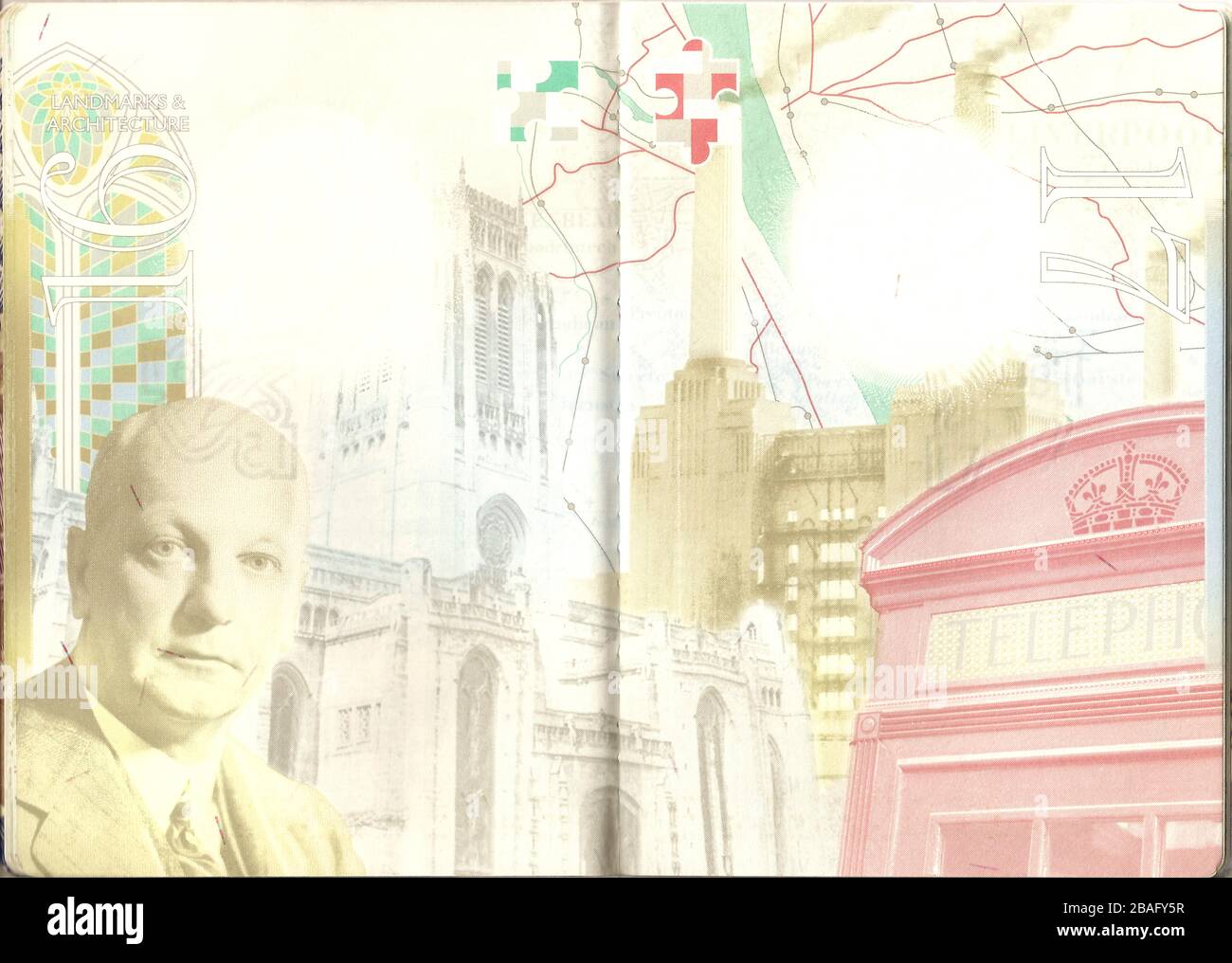 Inside Pages Of United Kingdom European Union Passport, Pages 16 and 17 ...