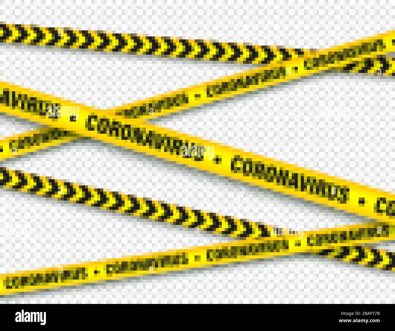 Quarantine zone warning tape. Novel coronavirus outbreak. Global ...