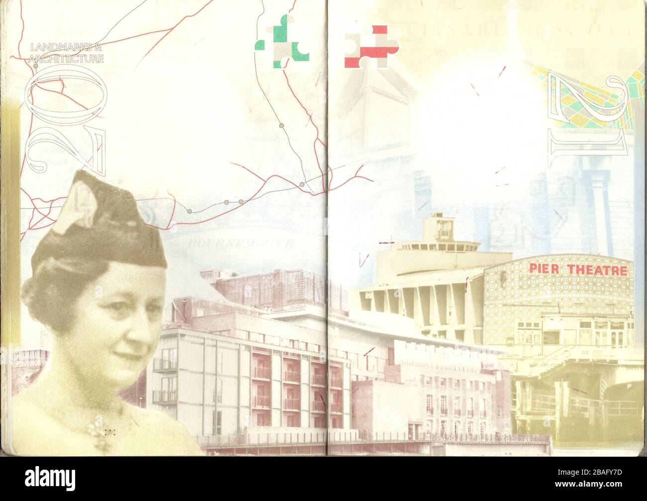Inside Pages Of United Kingdom European Union Passport, Pages 20 and 21 ...