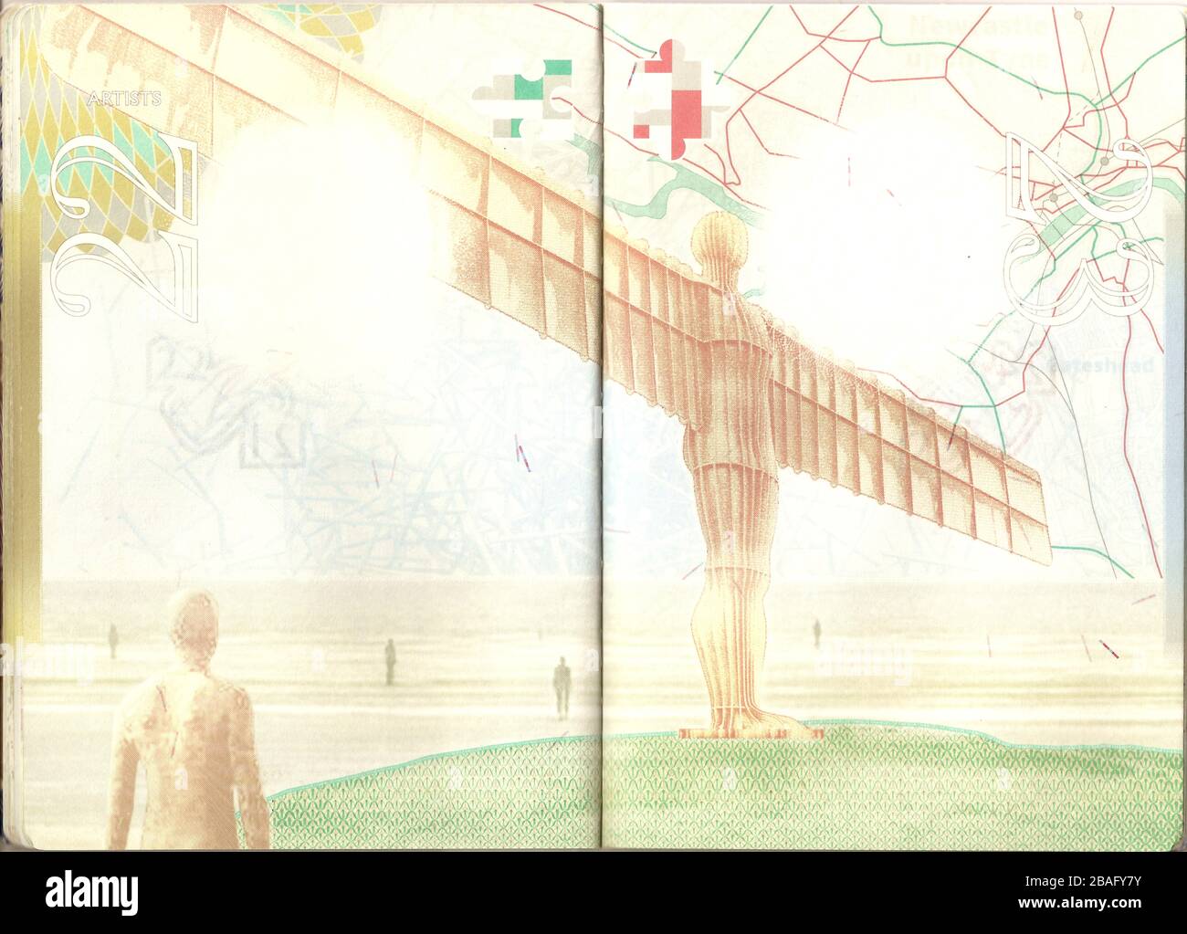 Inside Pages Of United Kingdom European Union Passport, Pages 22 and 23 ...