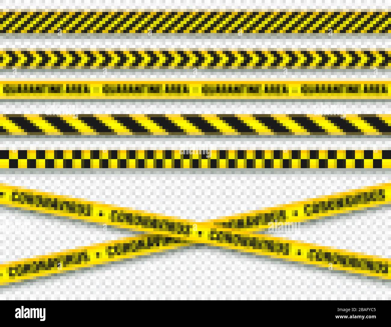 Quarantine zone warning tape. Novel coronavirus outbreak. Global ...