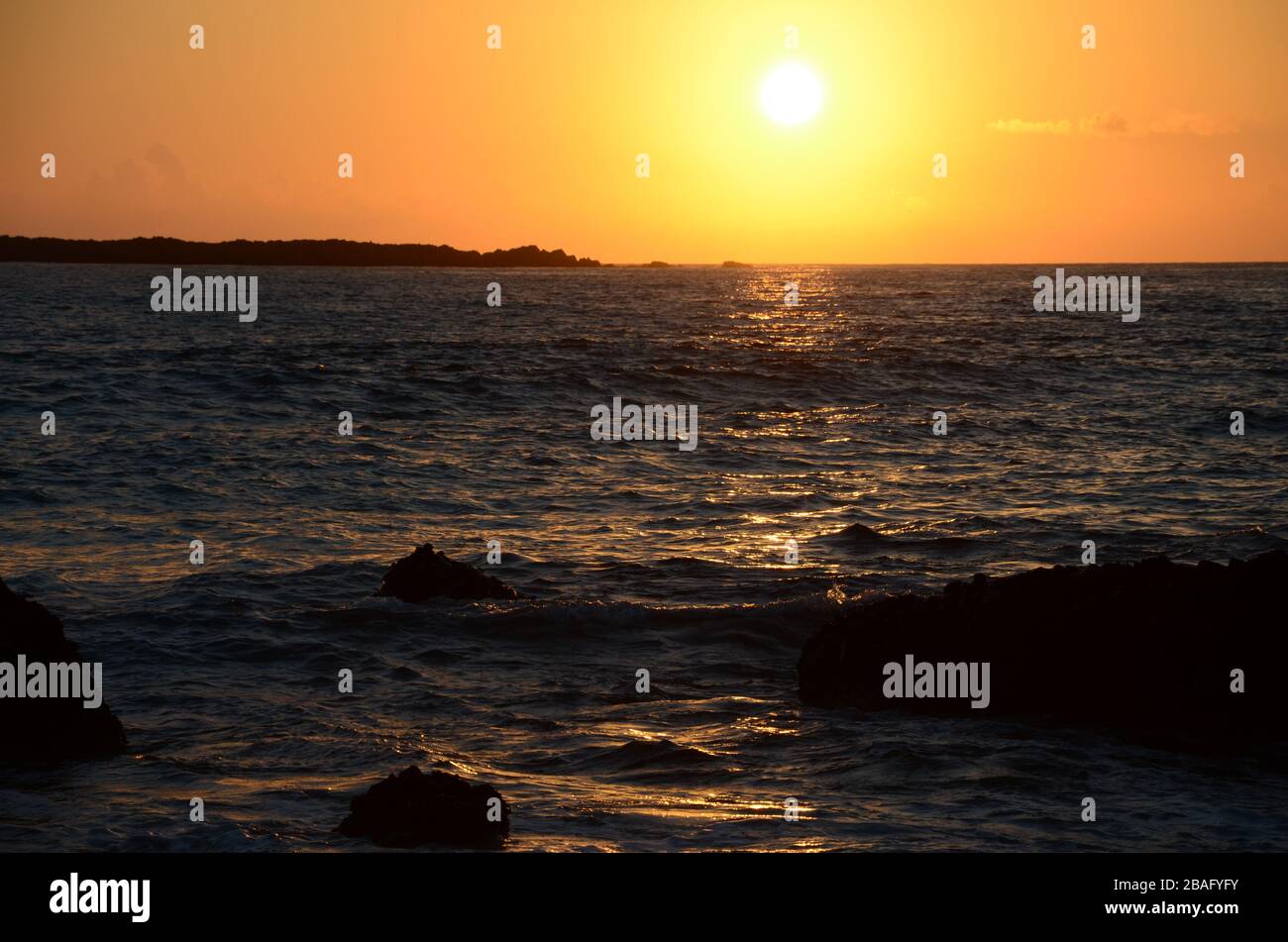 Summer sunset on Crete island; Greece Stock Photo - Alamy