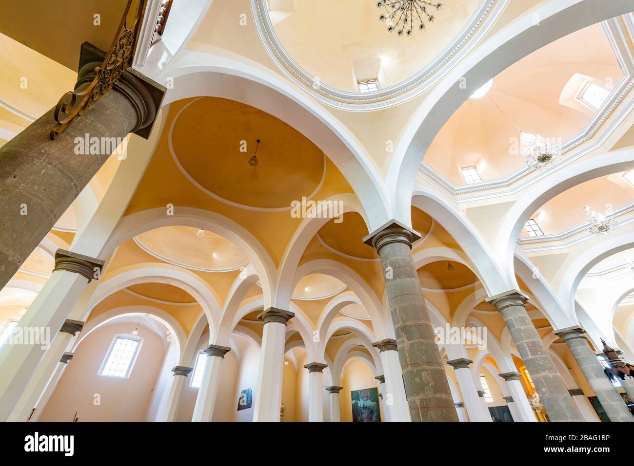 Cholula, FEB 18, 2017 - Interior view of the Capilla Real o de ...