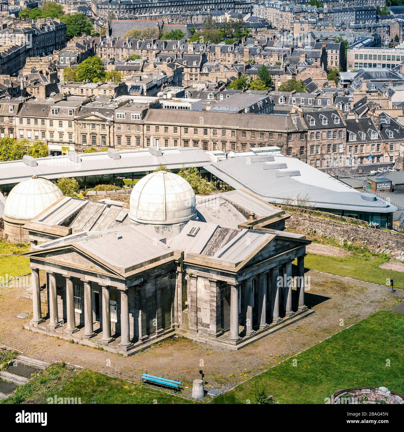 Edinburgh - Scotland - The Old City - Observatory on Calton Hill Stock ...
