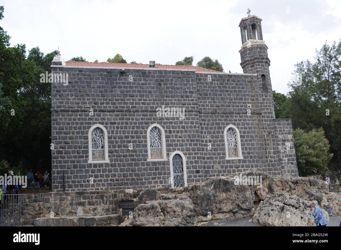 Tabgha – Church of primacy of saint Peter Mensa Christi, Israel Stock ...
