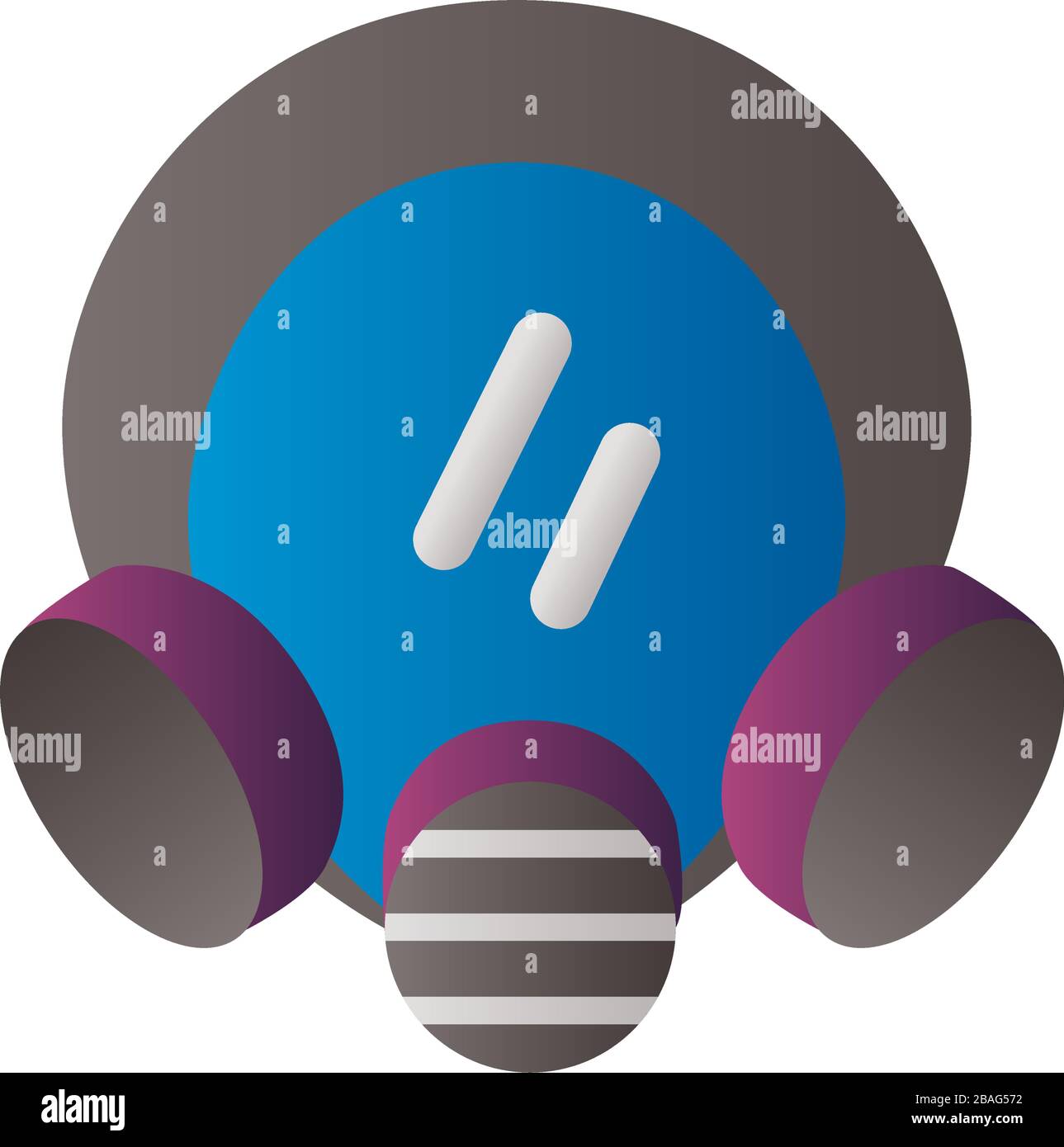 bio security mask protection degradient style Stock Vector Image & Art ...