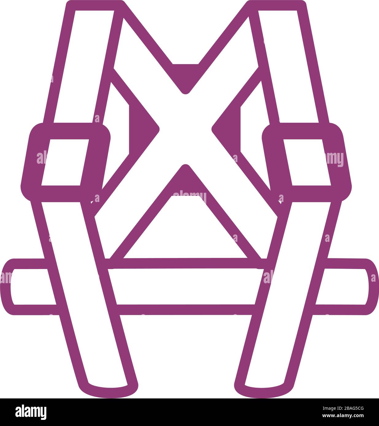 Safety harness Stock Vector Images - Alamy