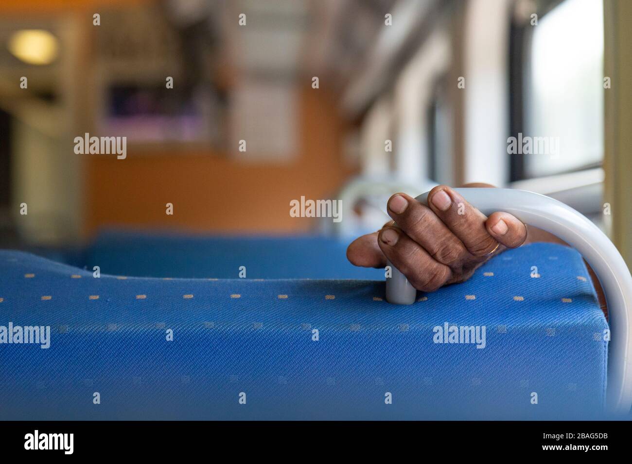 Hand holding railing hi-res stock photography and images - Alamy