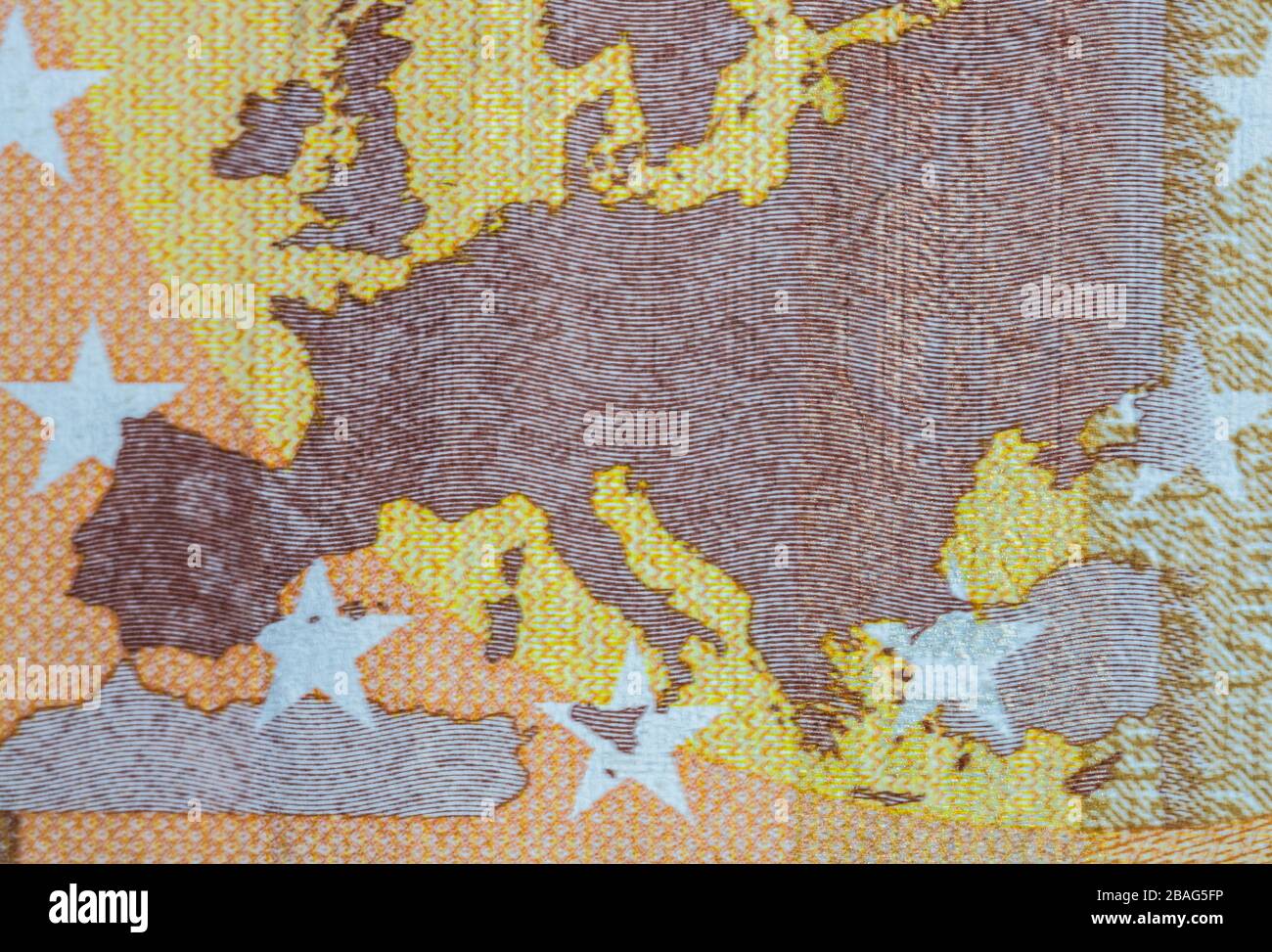 Close up macro detail of EURO money banknotes, detail photo of EURO ...