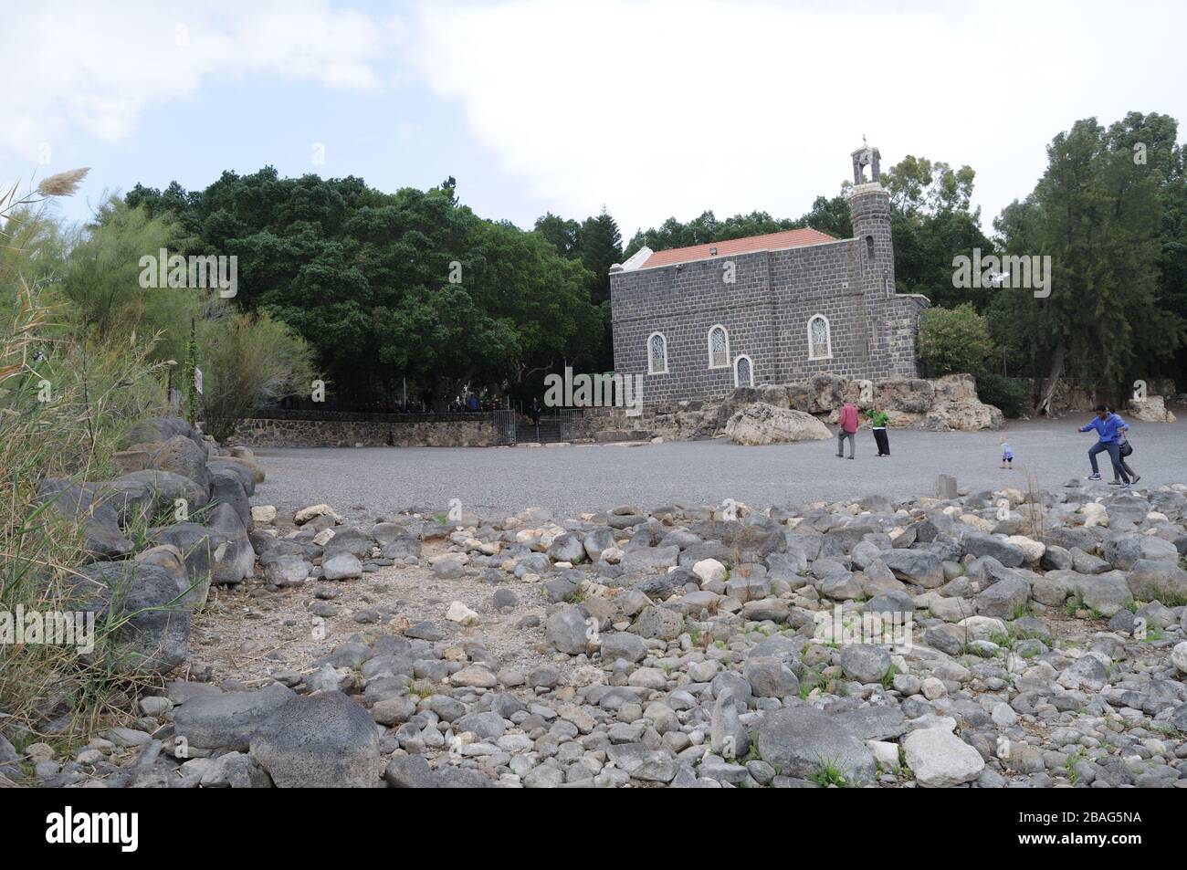 Tabgha – Church of primacy of saint Peter Mensa Christi, Israel Stock ...
