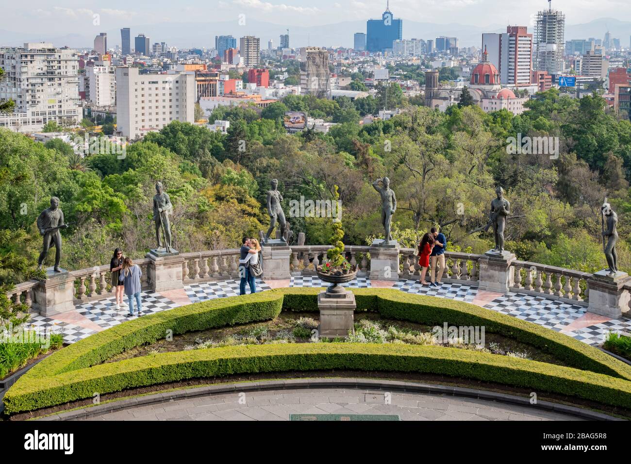 Chapultepec castle aerial hi-res stock photography and images - Alamy