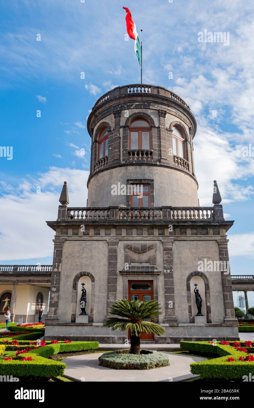 Chapultepec castle tower mexico city hi-res stock photography and ...