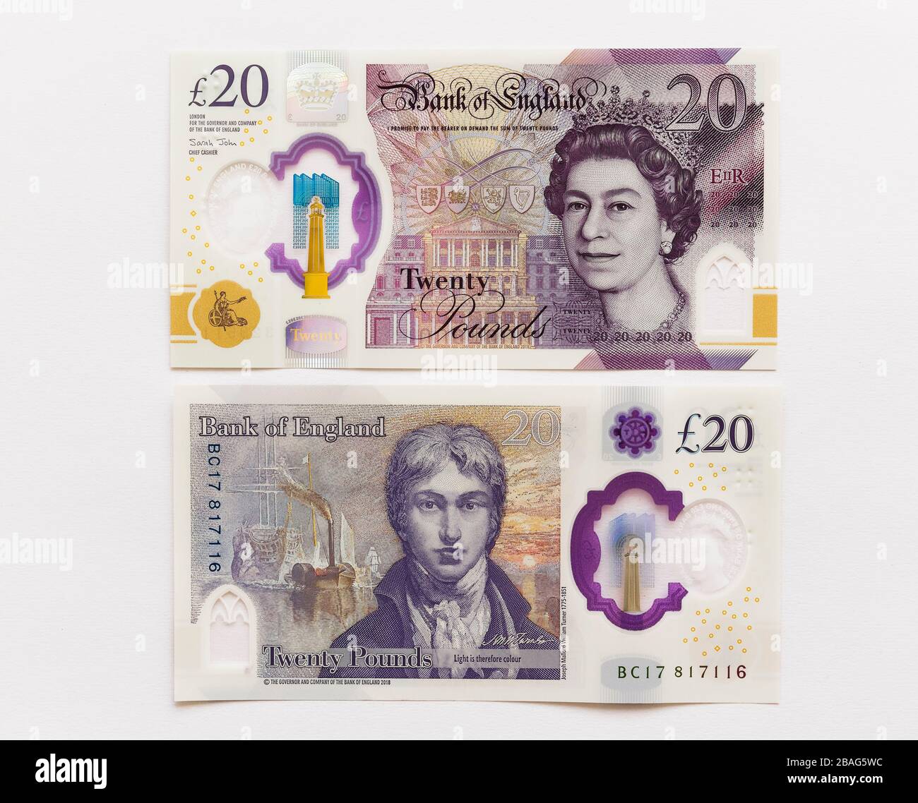New twenty pound note hi-res stock photography and images - Alamy