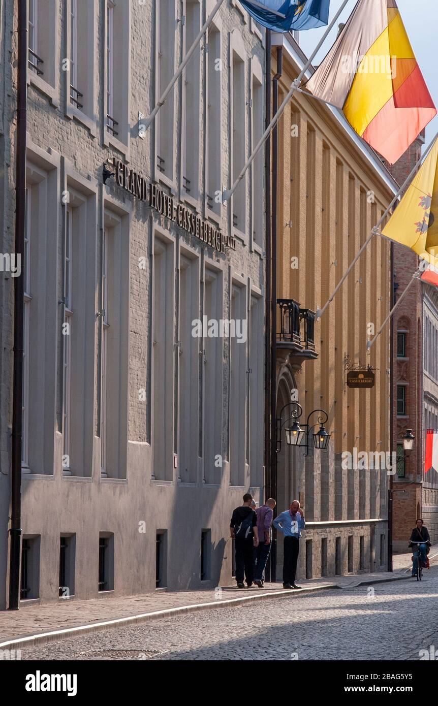Street scene in Bruges, Belgium Stock Photo - Alamy