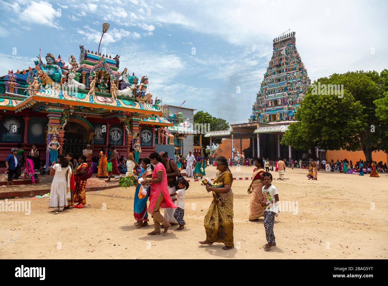 Inside Naga Pooshani Amman Kovil Temple on Nainativu Island near Jaffna ...