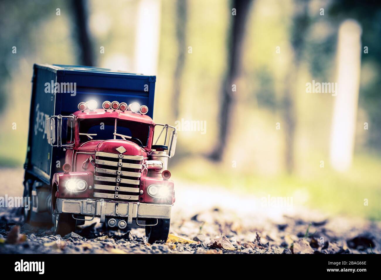 truck model set in real situation Stock Photo - Alamy