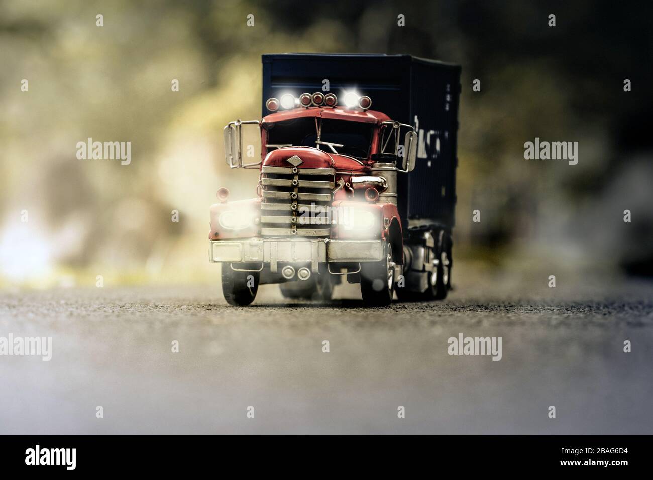 truck model set in real situation Stock Photo - Alamy