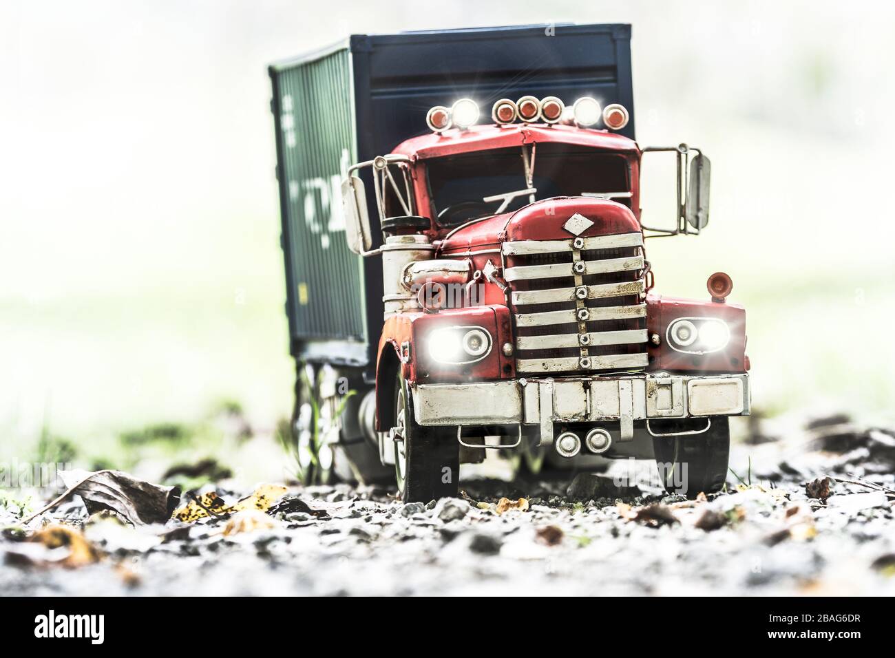 truck model set in real situation Stock Photo - Alamy