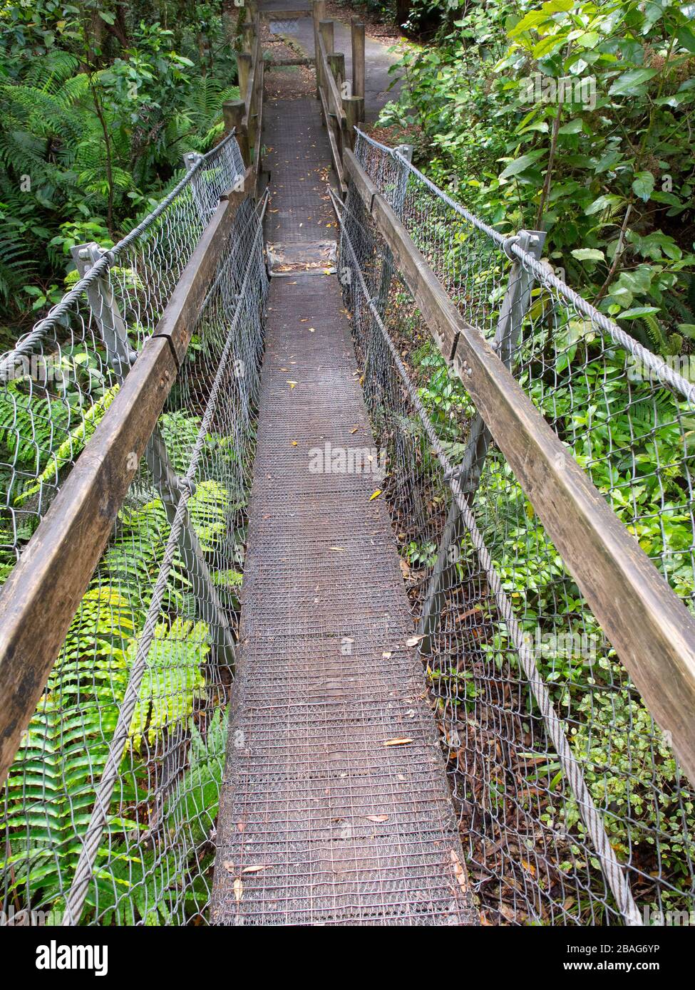 Walking across a footbridge hi-res stock photography and images - Alamy